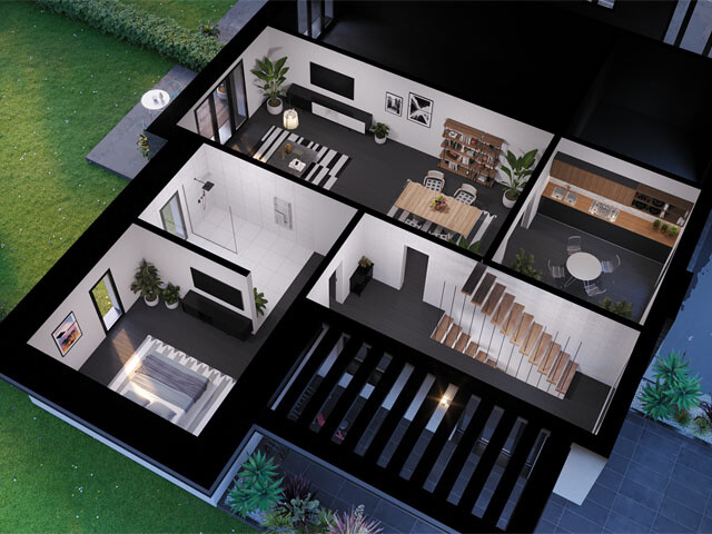 Interactive 3D building | The Library | Bostik Global